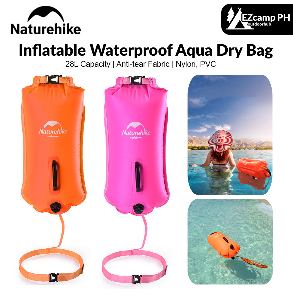Naturehike Inflatable Waterproof Aqua Dry Bag 18-28L Capacity Floating – EZcamp Outdoorhub
