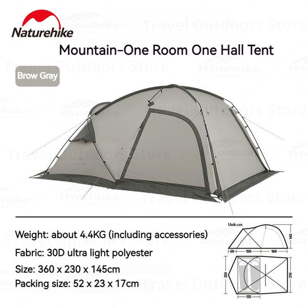 Naturehike 1 Bedroom 1 Living Room Portable Ultralight Hiking Backpack ...
