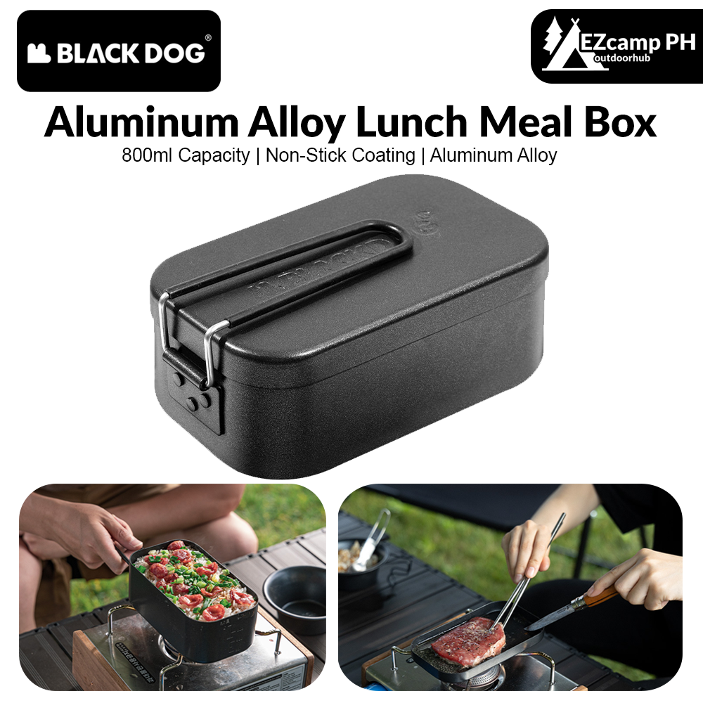 BLACKDOG Aluminum Alloy Lunch Meal Box Portable Ultralight Non Stick ...