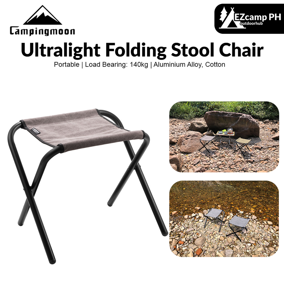 CAMPINGMOON Ultralight Folding Stool Chair Portable Foldable Camping S ...