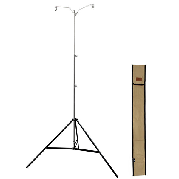 CAMPINGMOON D-240 / D-243 Stainless Steel Dual Lamp Post Camping Lante ...