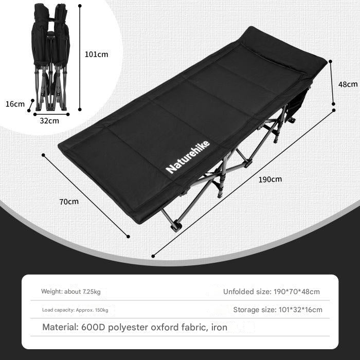 Naturehike Foldable Cot Bed Outdoor Compact Integrated Storage – EZcamp ...