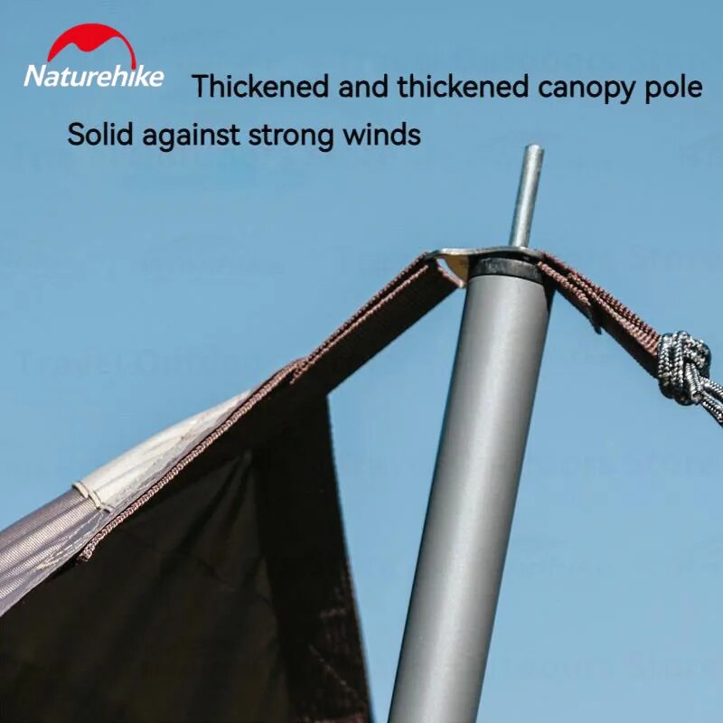 Naturehike CLOUDY Canopy Tarp Tent Awning Sunshade Titanium Vinyl ...