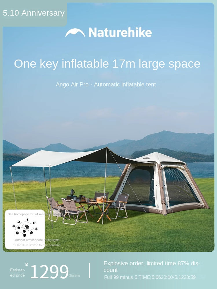 Naturehike ANGO AIR PRO Inflatable Dome Style Tent Portable 3-4 Person – EZcamp Outdoorhub