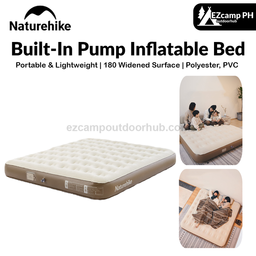 Naturehike Built-In Pump Inflatable Bed Portable Lightweight 1-3 – EZcamp Outdoorhub