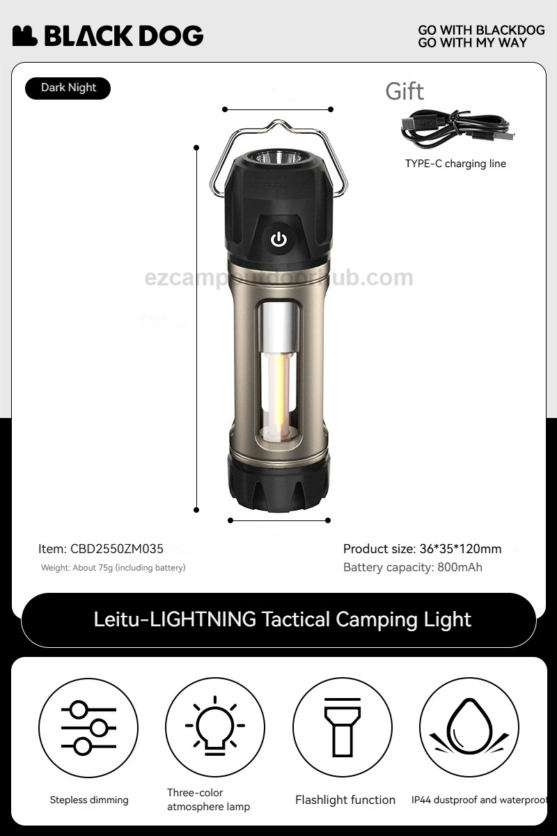 Blackdog LIGHTNING Tactical Camping Light Portable Ultralight – EZcamp ...