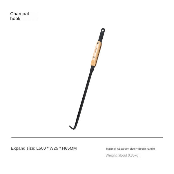 Mobi Garden Charcoal Tool Set Portable Lightweight Charcoal Clip Tong ...