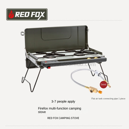 Redfox FIREFOX Double Butane Stove Portable Foldable Dual Burner ...