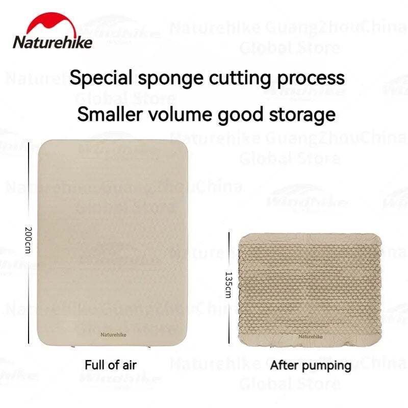 Naturehike FEATHER BONE C12 Inflatable Sleeping Pad 12cm Mattress Bed ...