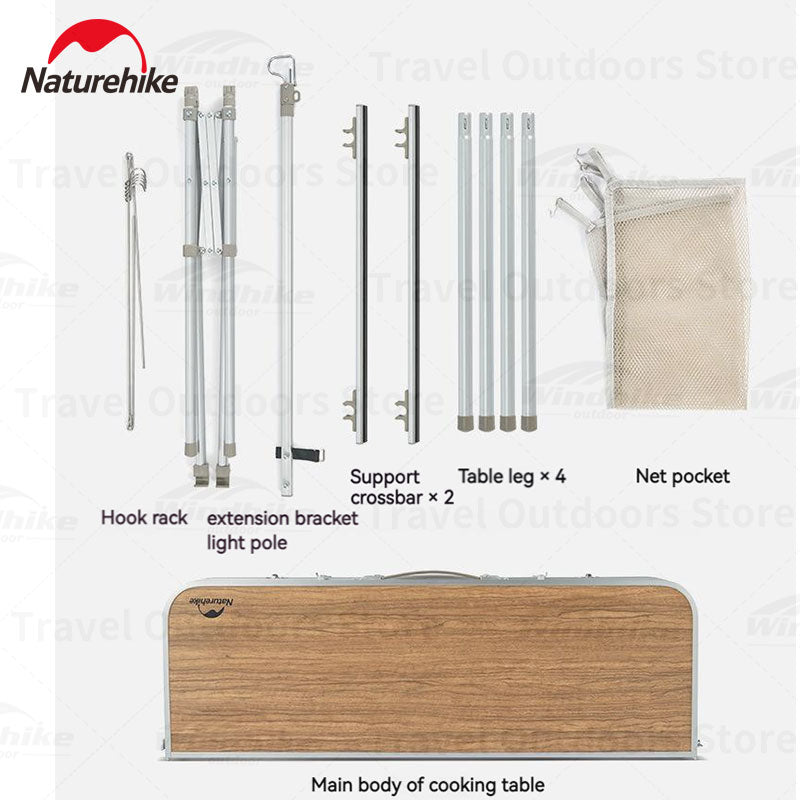 Naturehike MDF Kitchen Working Table Portable Ultralight Foldable ...