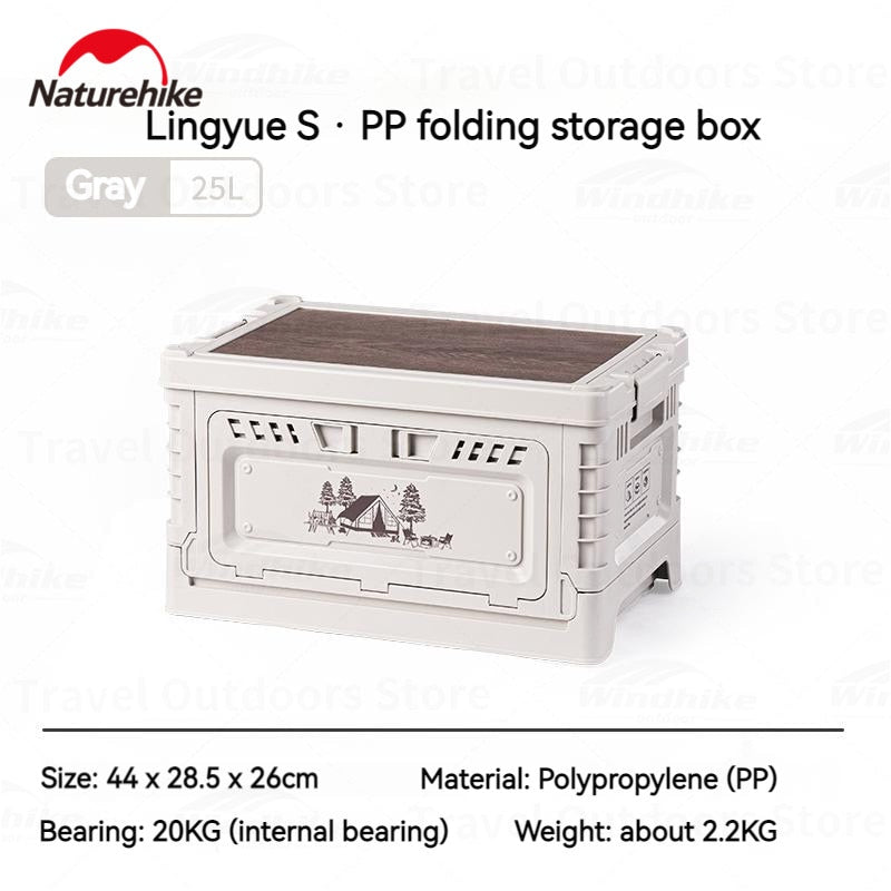 Naturehike Multi-Functional Camping Storage Box 25L / 50L Outdoor PP ...