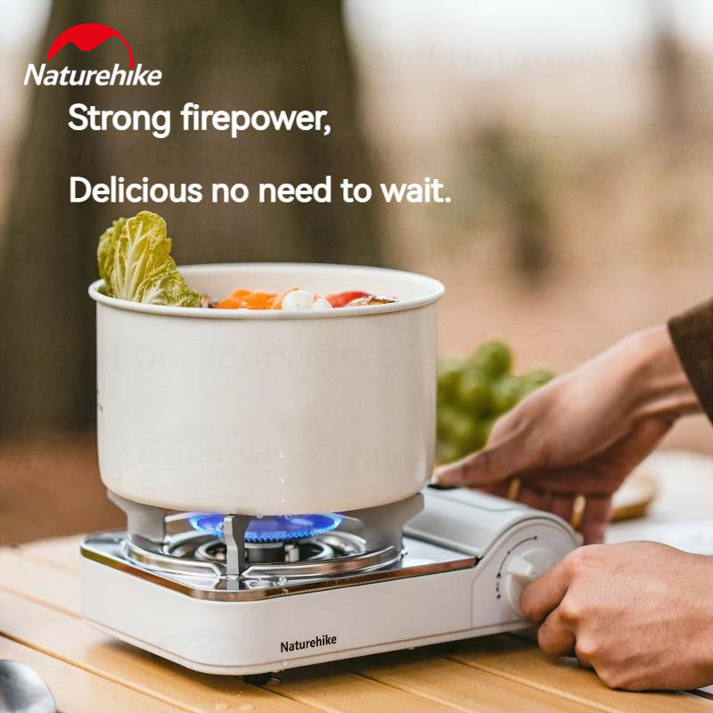 Naturehike WHITE BOAT Mini Portable Butane Gas Canister Cassette Stove ...