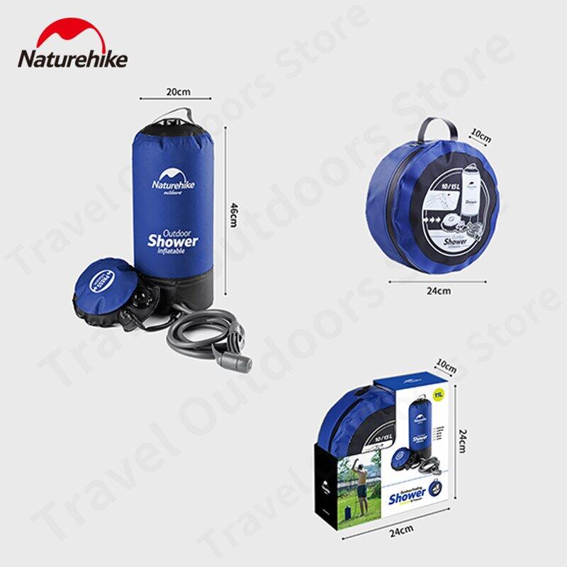 Naturehike Outdoor Shower Bath Bag Ultralight 980g PVC Water Storage ...