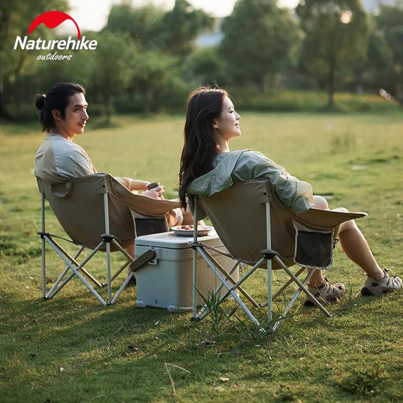 Naturehike Armrest Folding Moon Chair Outdoor Camping Ultralight ...