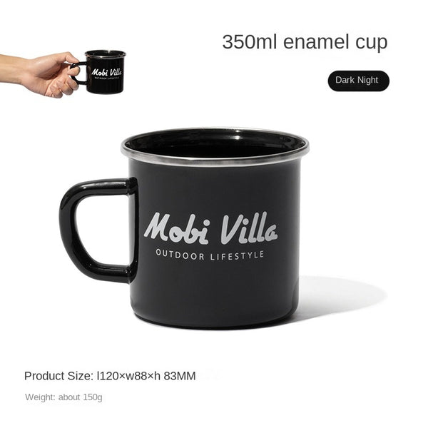 Mobi Garden Enamel Glazed Kettle and Mug 6 Layer Italian Enamelware ...