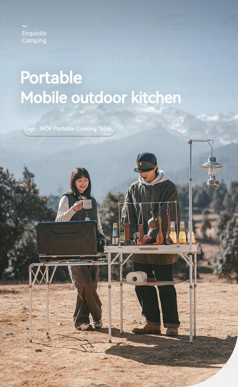 Naturehike MDF Kitchen Working Table Portable Ultralight Foldable ...