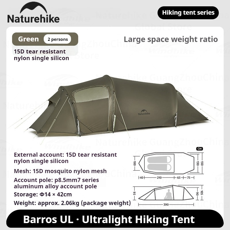 Naturehike OPALUS Series UL Tunnel Type Tent 2-3 Person 4 Season Large – EZcamp Outdoorhub