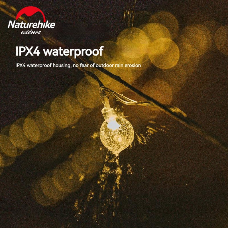 Naturehike Outdoor String Lamp Bead Atmosphere Ambient LED Light IPX4 ...