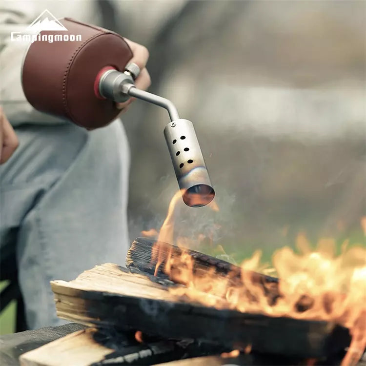 CAMPINGMOON High Power Butane Blow Torch 4.2KW Firepower Stainless Ste ...