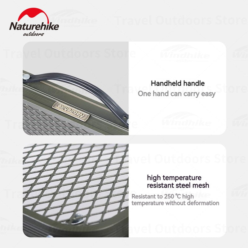 Naturehike DEERFIELD 2.0 MDF Folding Mesh Mini Table Adjustable High L ...