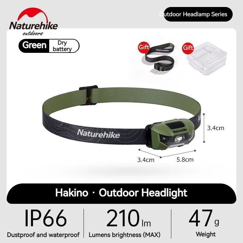 Naturehike Headlamp Camping Hiking Headlight Ultralight Head Lamp ...