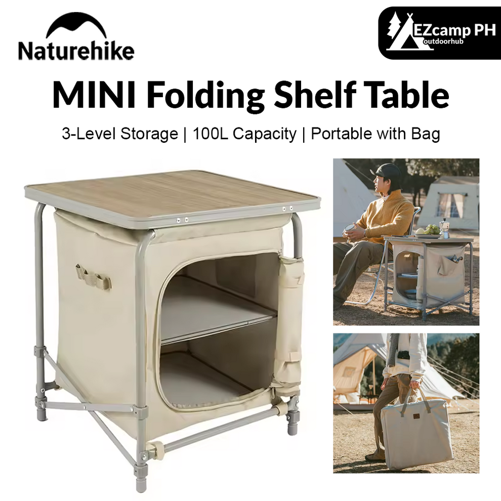 Naturehike MINI Folding Shelf Table Outdoor Camping Portable 3-Layers ...