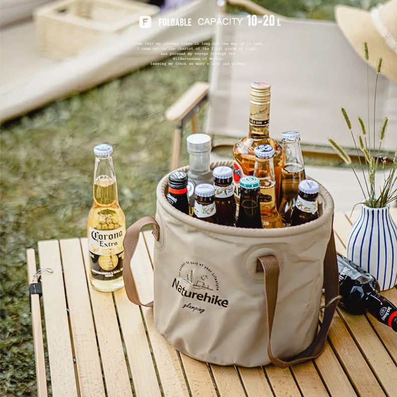 Naturehike Outdoor Portable Round Water Bucket Small Large 10L 20L PVC ...