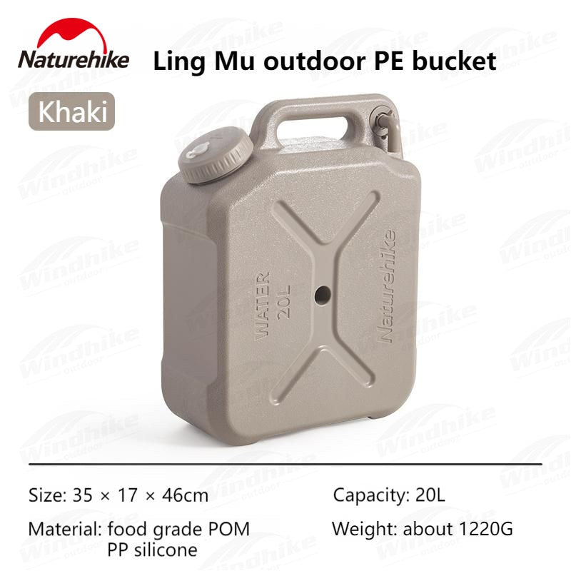 Naturehike 12L / 20L PE Outdoor Portable Bucket Water Container ...
