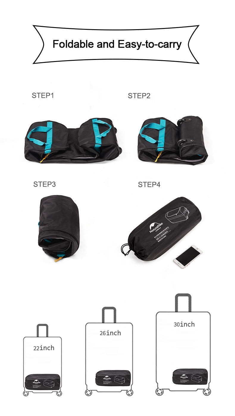 Naturehike Wheeled Large Storage Duffel Bag for Camping Travel 85/110L ...