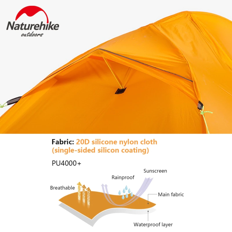 Naturehike SPIDER Series 1 and 2 Person Ultralight Camping Tent ...